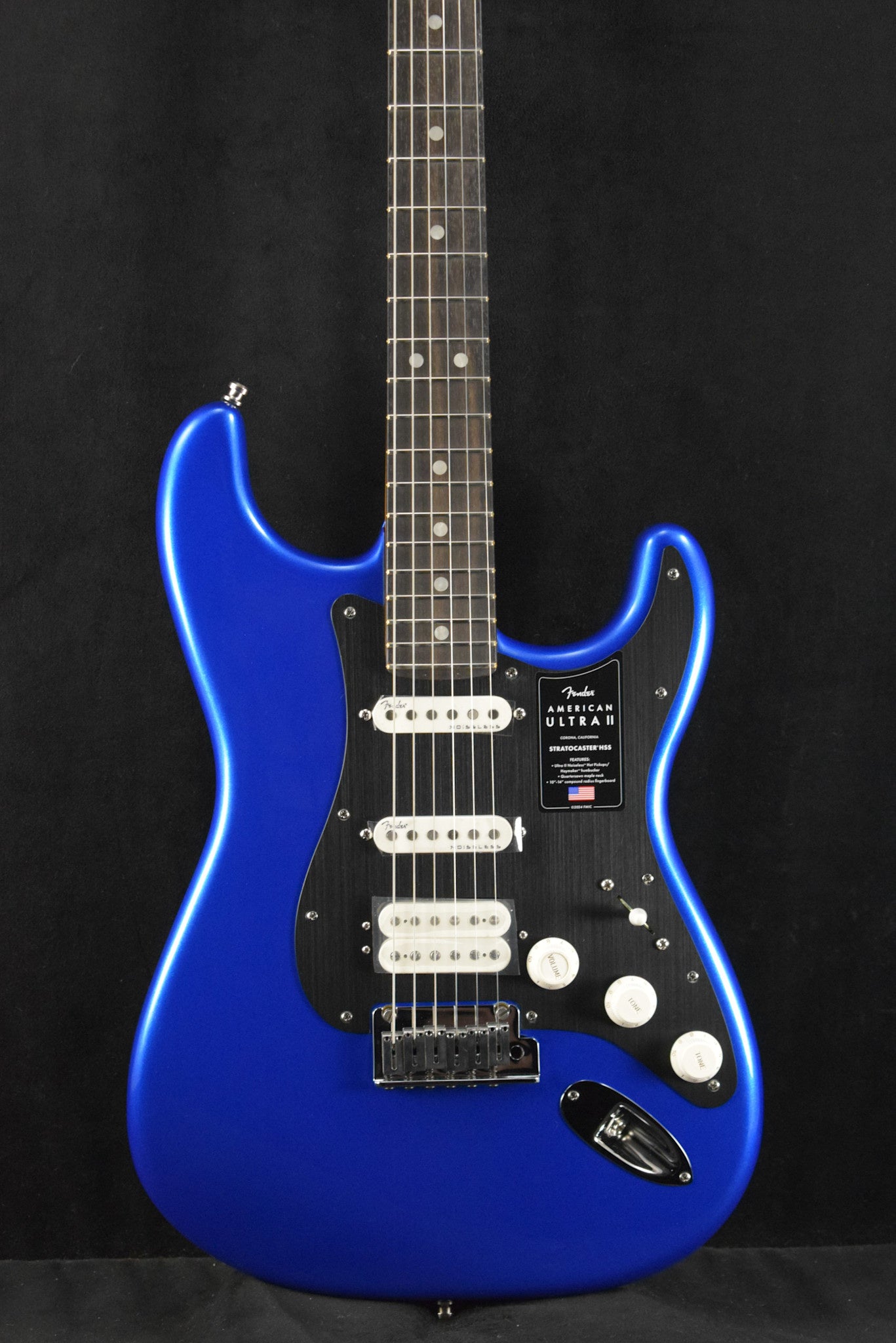 Fender American Ultra II Stratocaster HSS Noble Blue Ebony Fingerboard ...